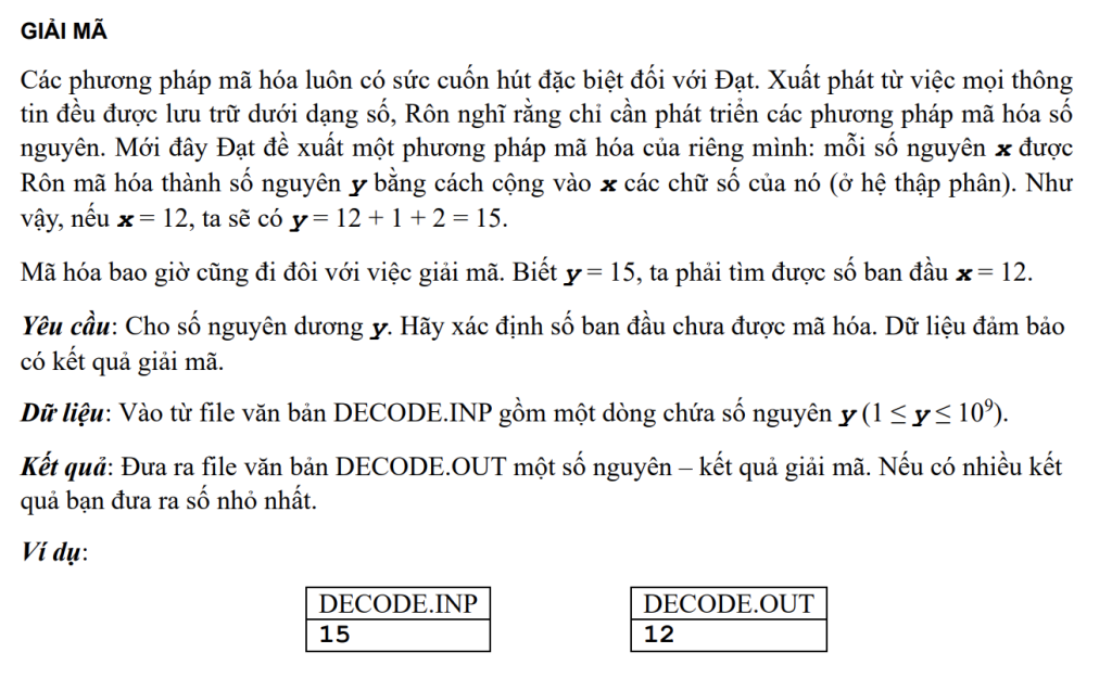 Decode – Giải mã | ProgramVN